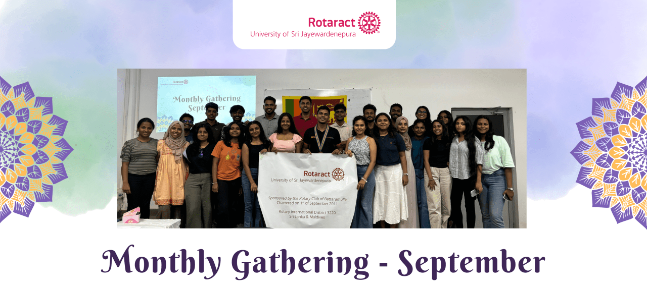Monthly Gathering of September 2024 - Official Blog of Rotaract Club of ...